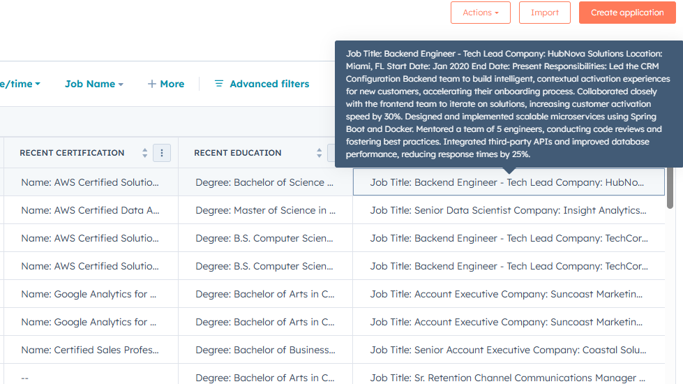 Applicant Tracking System ATS - App for HubSpot